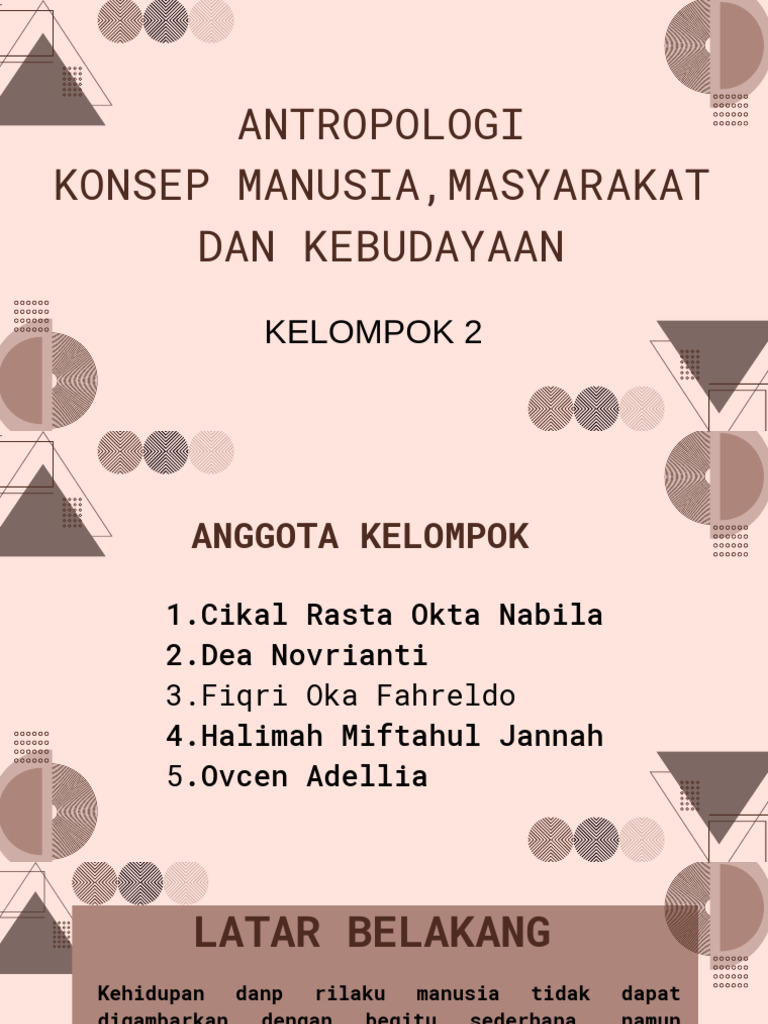 Antropologi Kel 2 | PDF