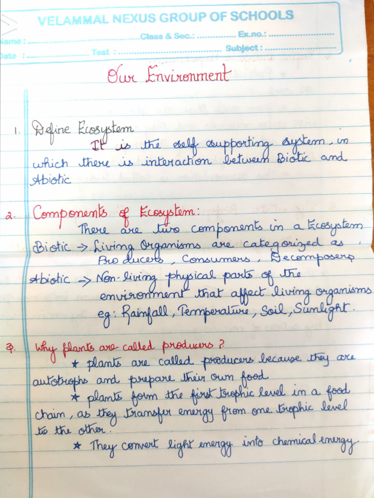 Our Environment Notes 17-Oct-2023 15-33-46 | PDF