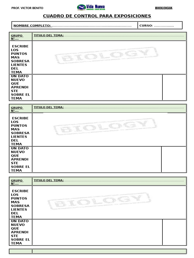 Cuadro de Control para Exposiciones | PDF | Informática