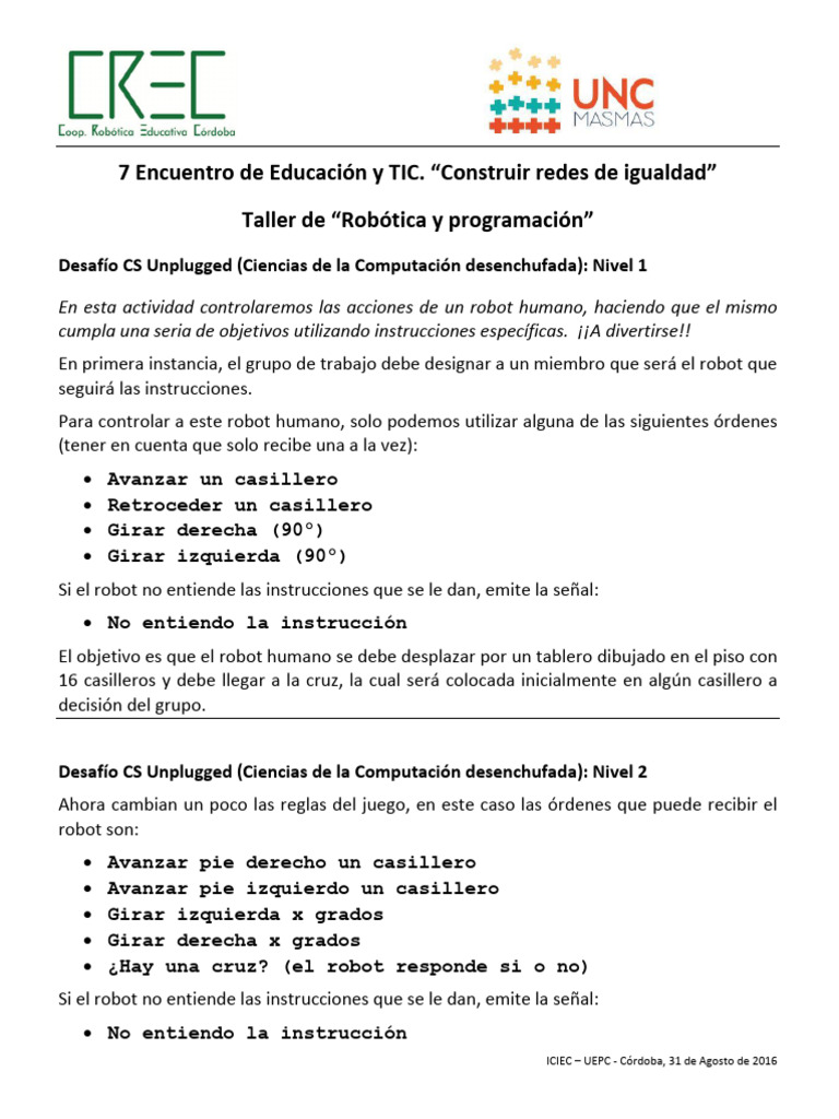 Desafio CS Unplugged | PDF