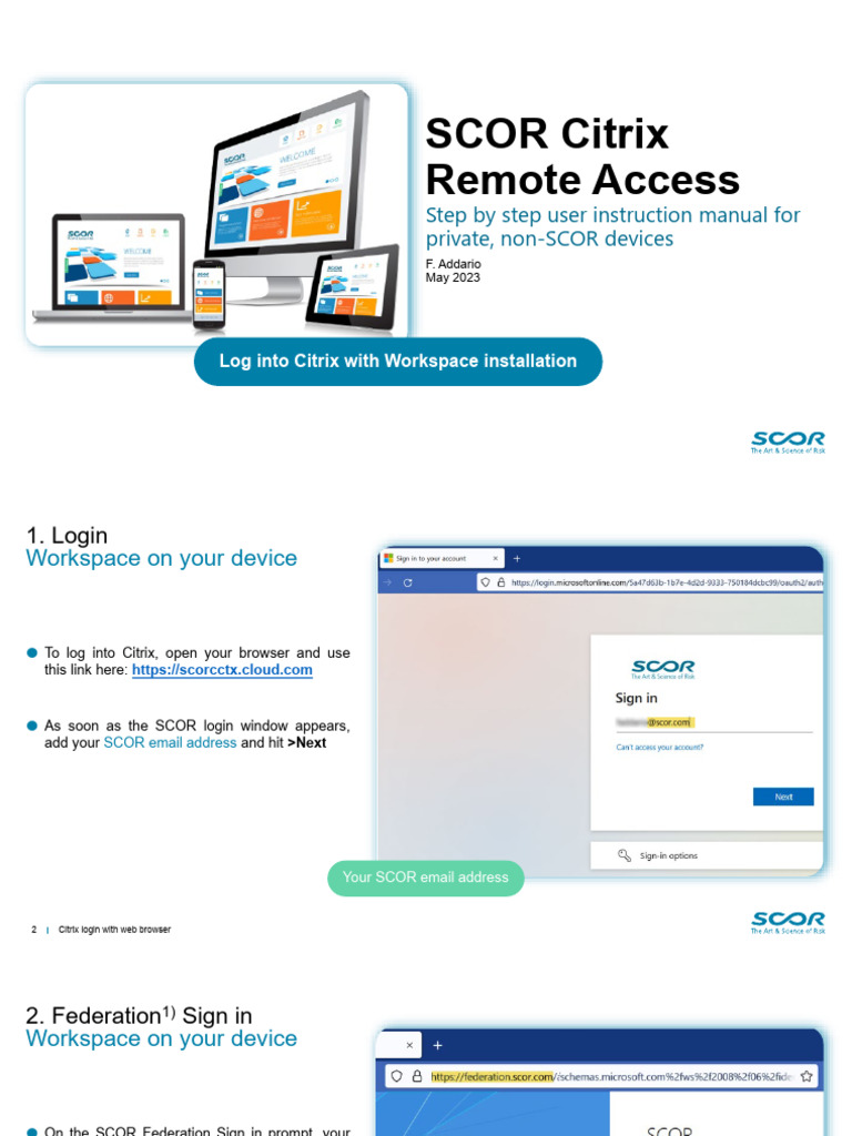 Citrix Login Private Device Workspace Installation | PDF