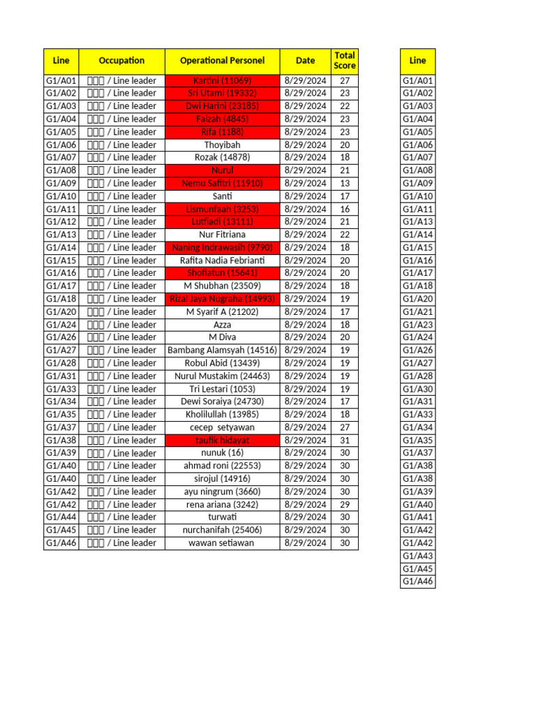Retraining Scanning Operator Proficiency Evaluation Checklist | PDF