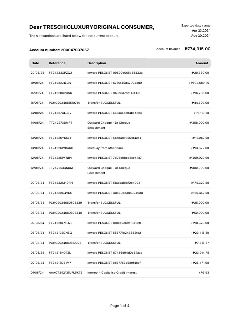 Account Activities | PDF