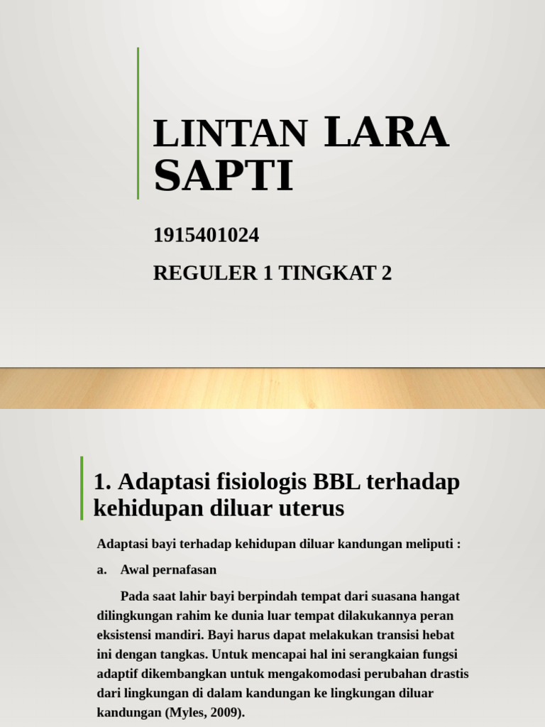 Lara Sapti: Lintan | PDF