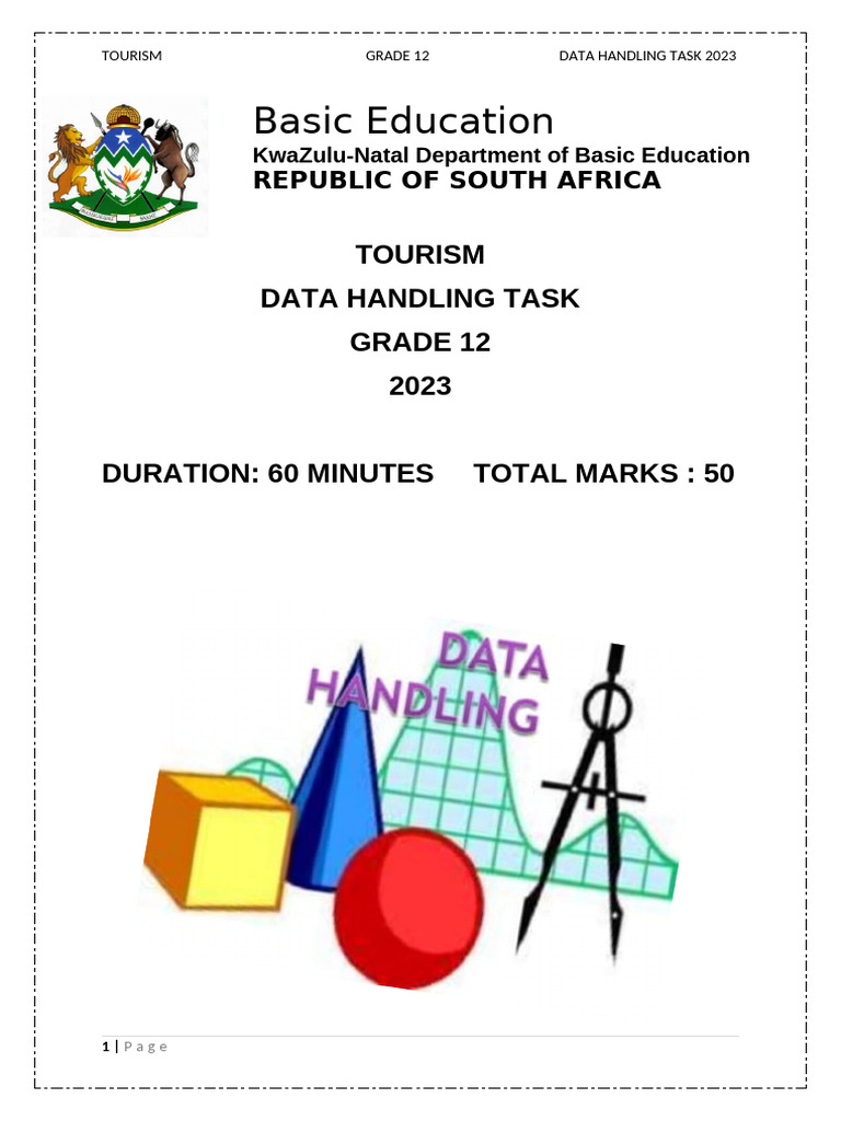 Grade 12 Data Handling QP 2023 | PDF