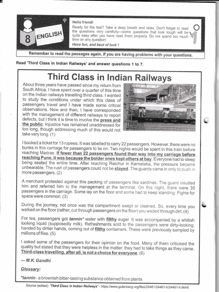 Asset Questin Sample Paper-English | PDF