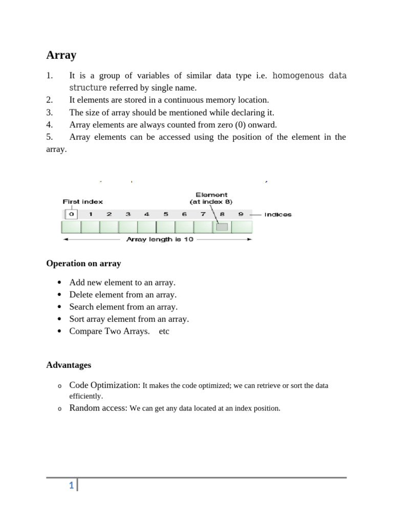 Array in Java | PDF