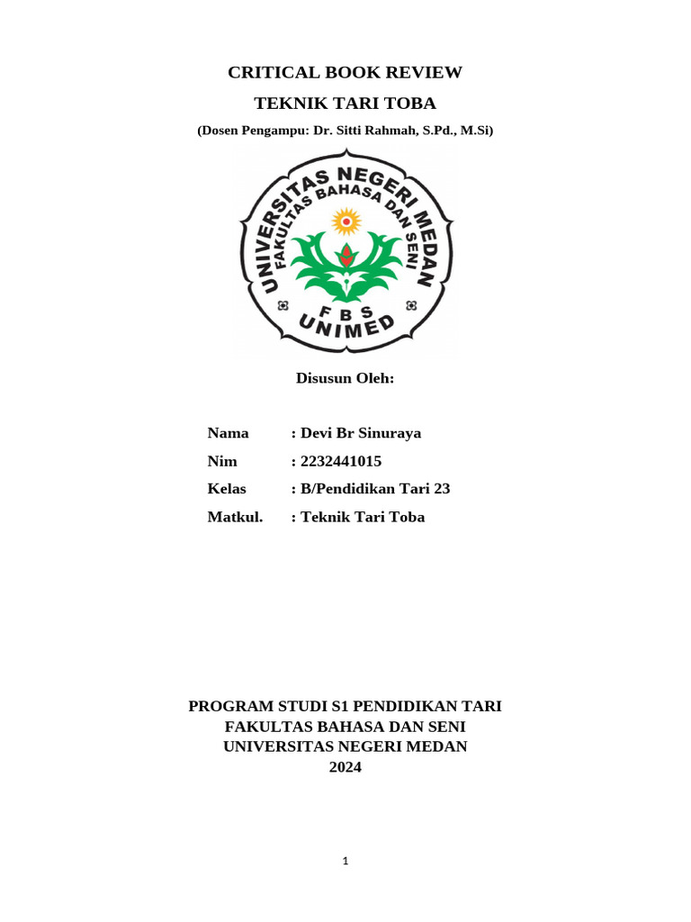 CBR - Toba - Devi Sinuraya | PDF