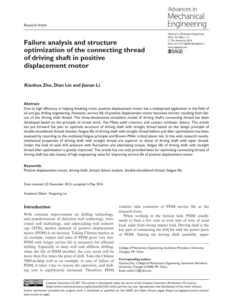 Failure Analysis and Structure Optimization of The | PDF