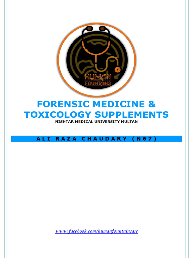 Ali Raza Forensic Supplements | PDF