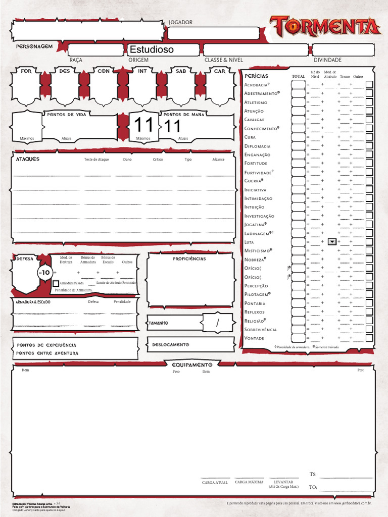 Ficha Base - YUME Arcanista Entremundosv2 | PDF