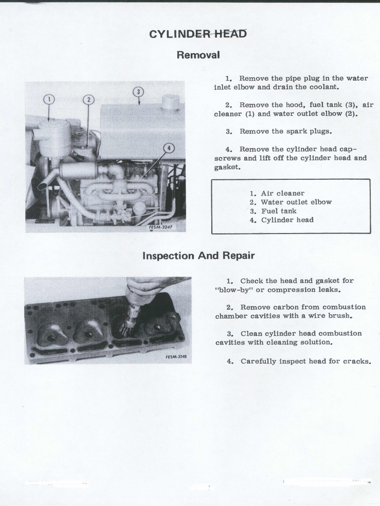 Cyclinder Head Removal | PDF