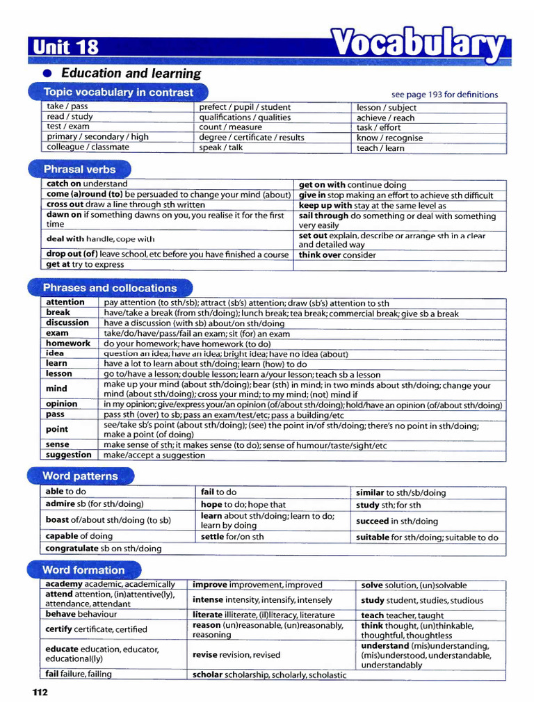 Unit 18 Education | PDF