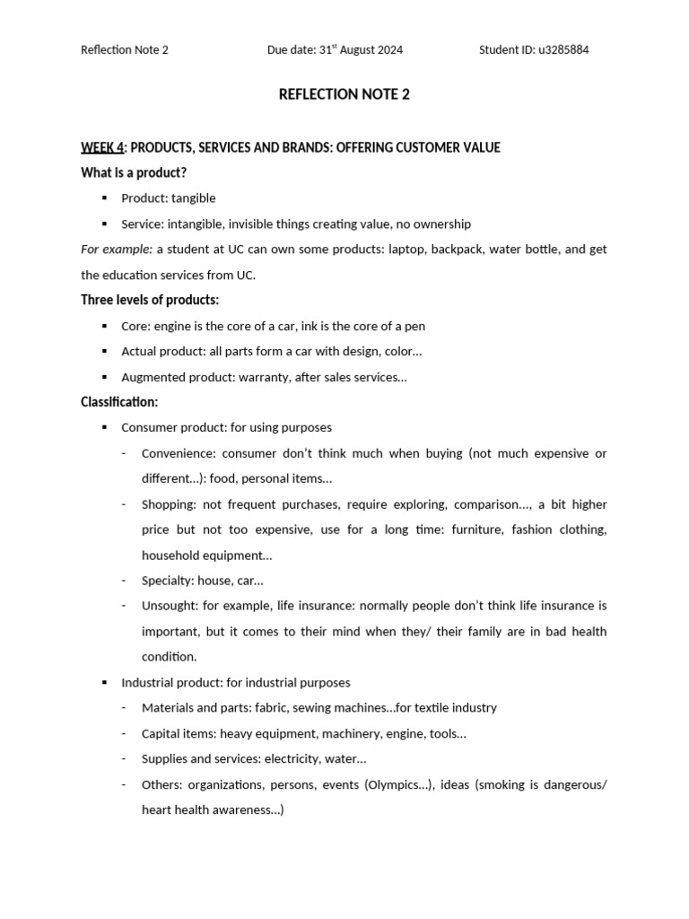 Reflection Note 2 | PDF