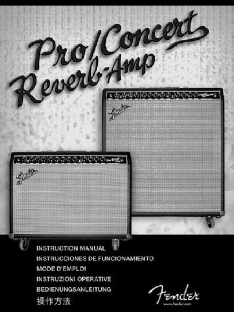 Fender Pro Reverb Instruction Manual | PDF