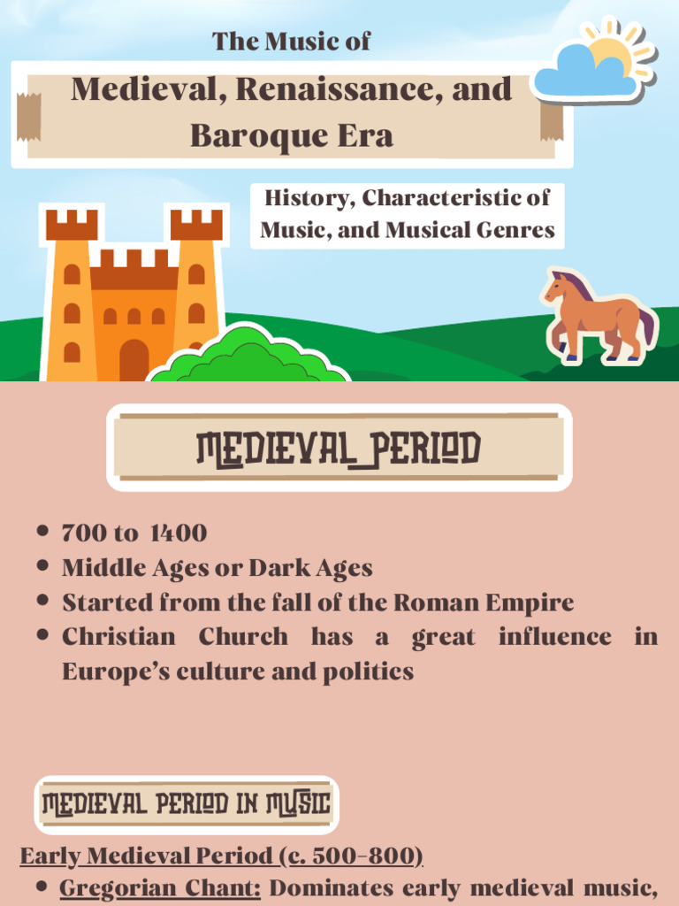 Lesson 1 4 Medieval Renaissance Baroque Musical | PDF