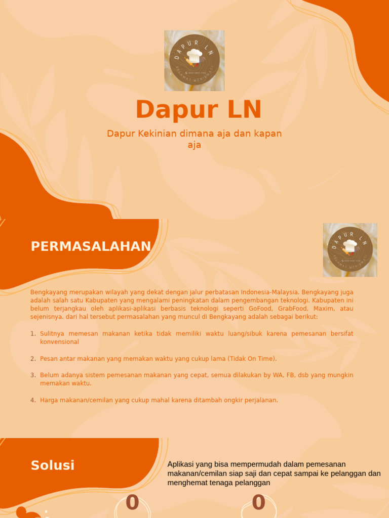DAPUR LN - Pitch Deck | PDF