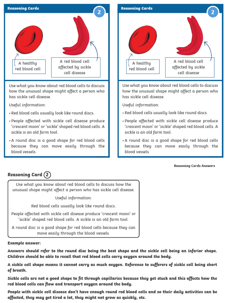Reasoning Card 2 - Blood | PDF
