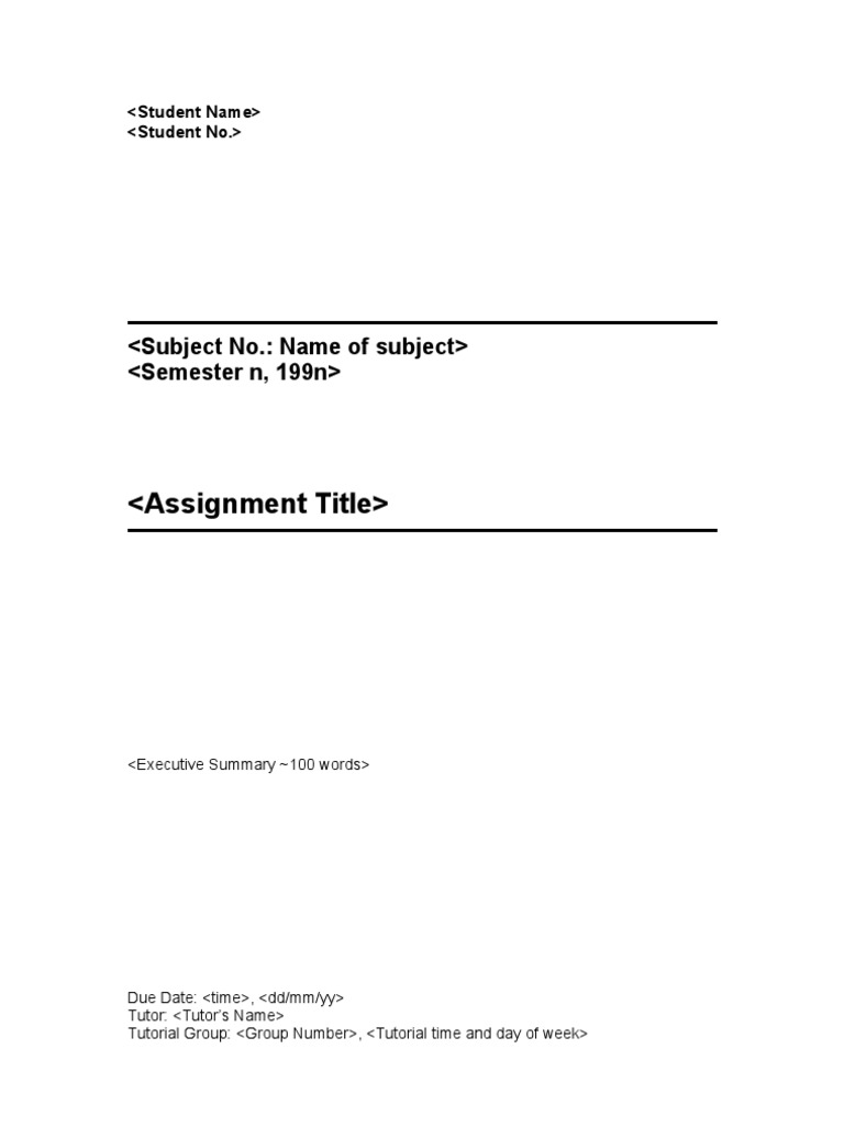 Report Template | PDF | Acronym | Typefaces