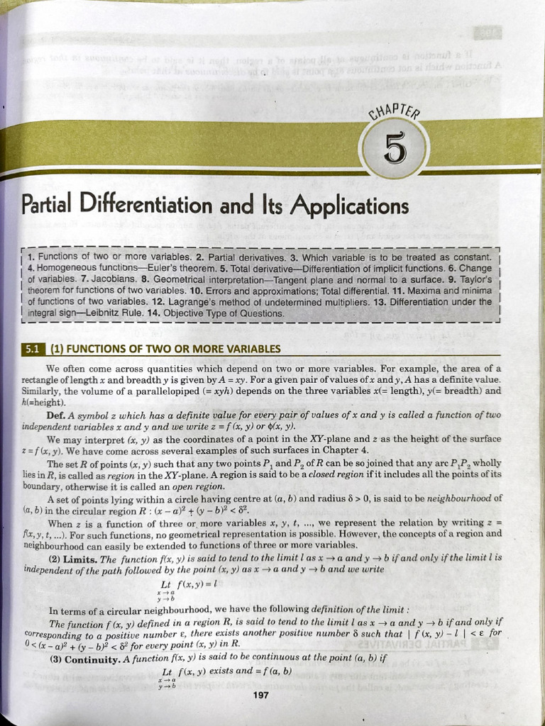 Partial Differentiation | PDF