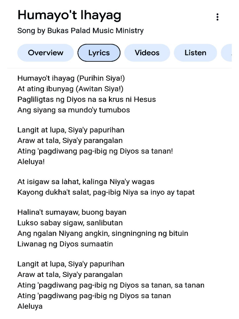 Humayo't Ihayag | PDF