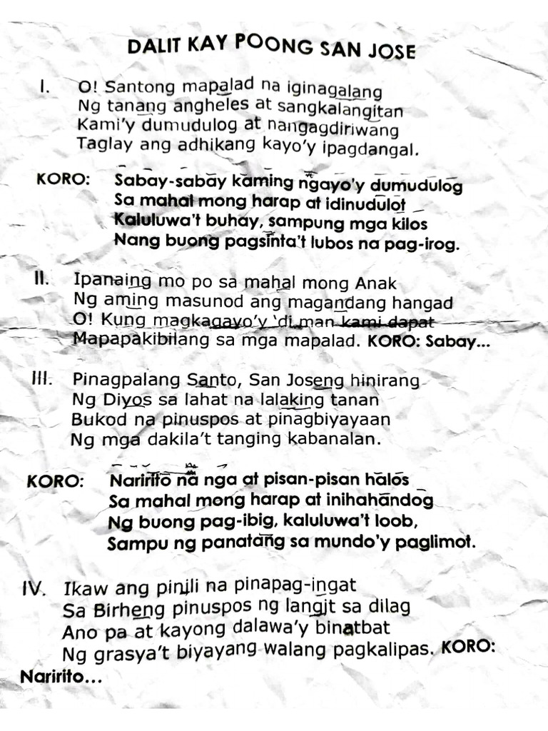 Dalit Kay Poong San Jose | PDF