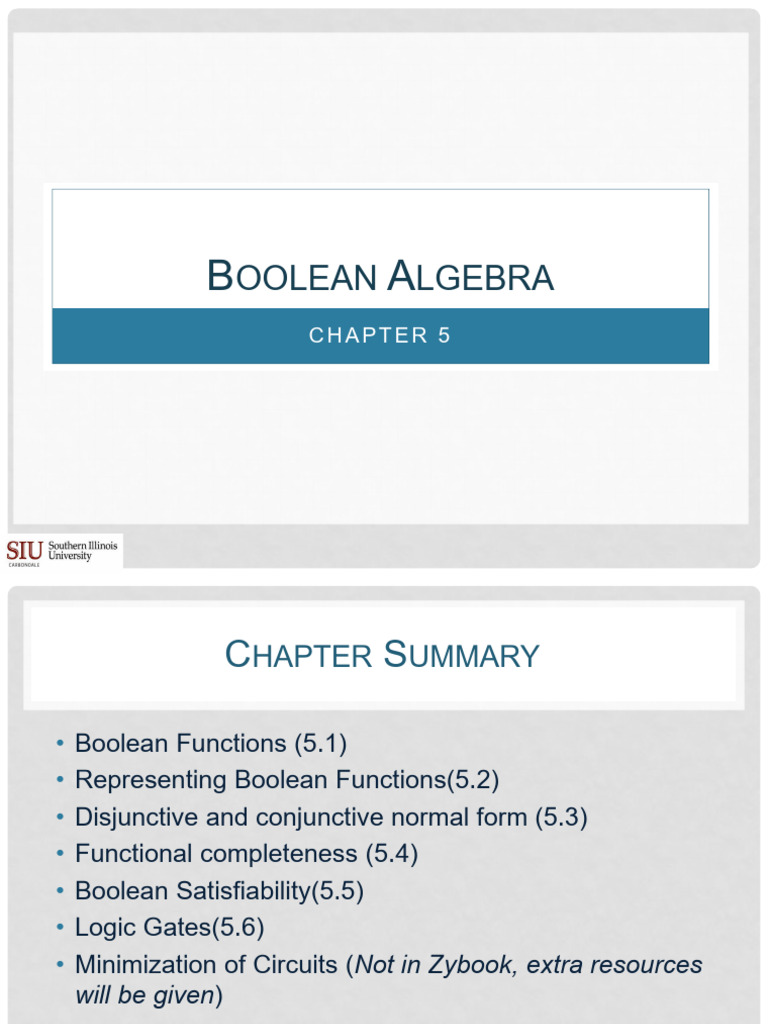 Lecture03 Boolean Algebra | PDF Lecture03 Boolean Algebra | PDF