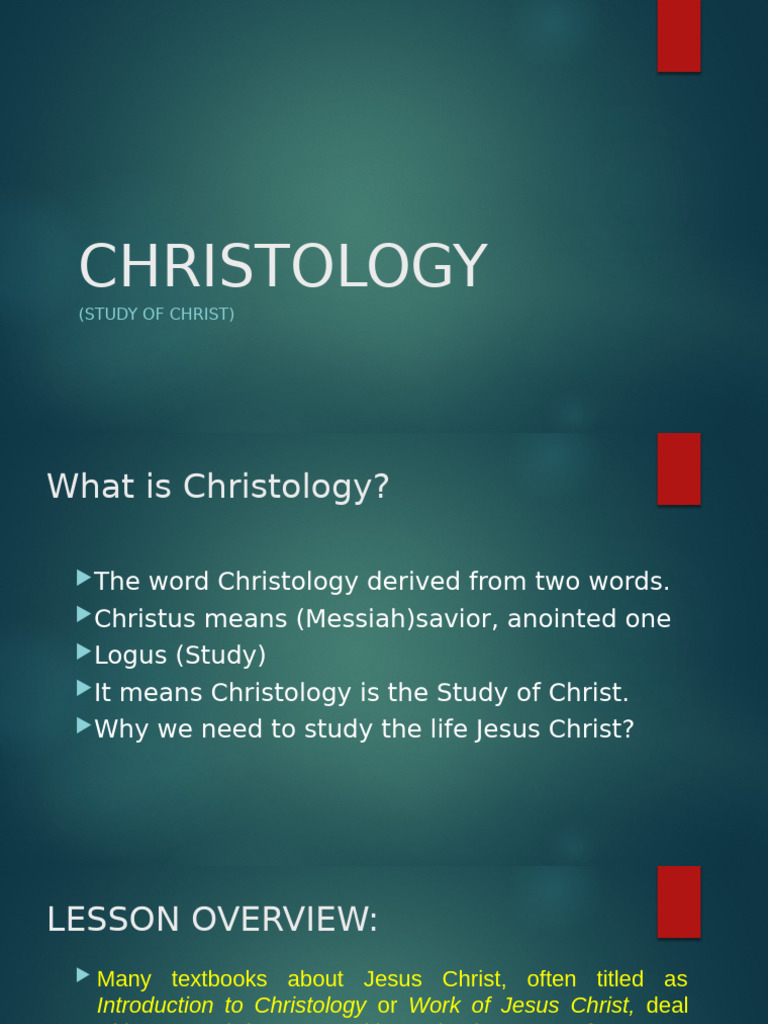 CHRISTOLOGY | PDF