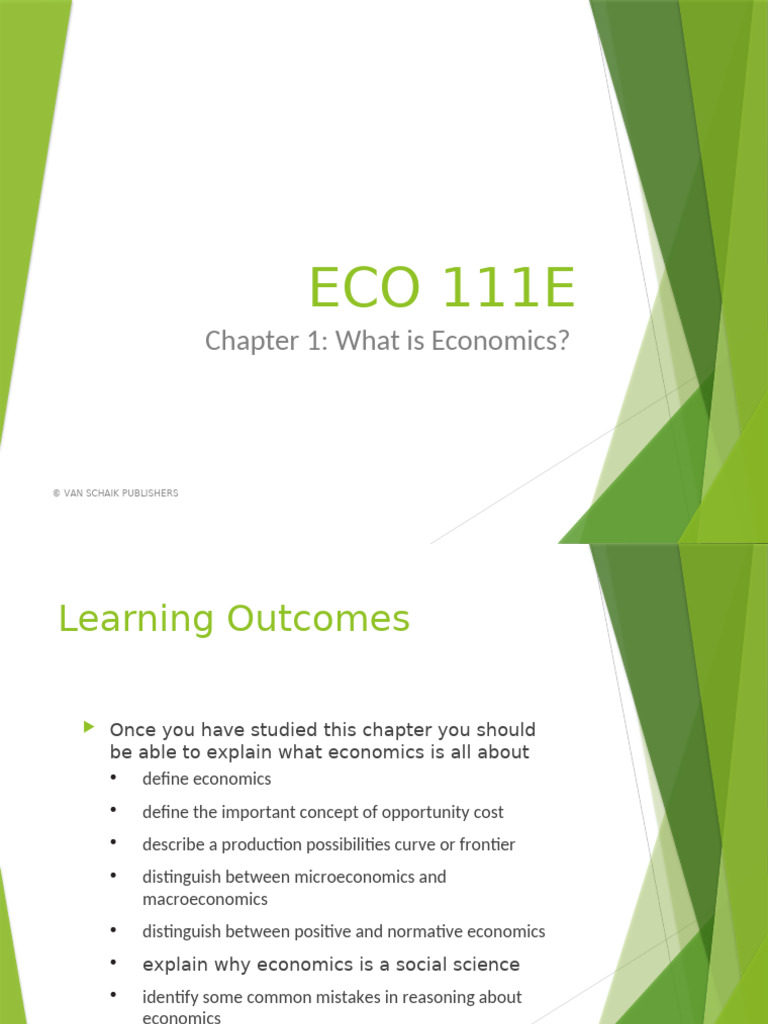 Introduction to Economics- Chapter 1 | PDF