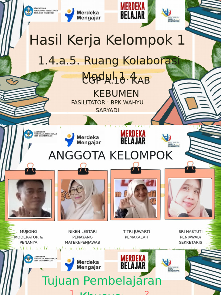 Hasil Kerja Kelompok 1 1.4.a.5.ruang Kolaborasi Modul1.4 | PDF