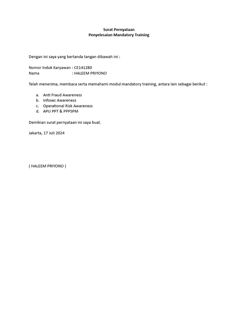 Document From Haleem Priyono | PDF