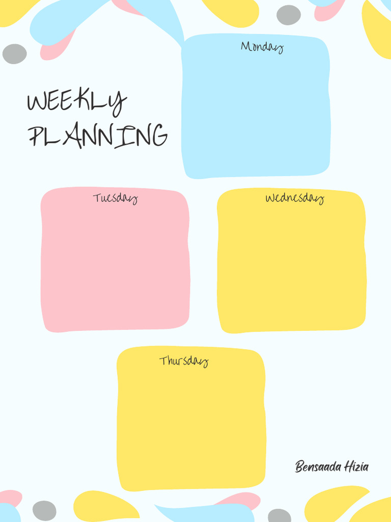 Yellow Blue Pink Pastel Flat Abstract Lesson Plan | PDF