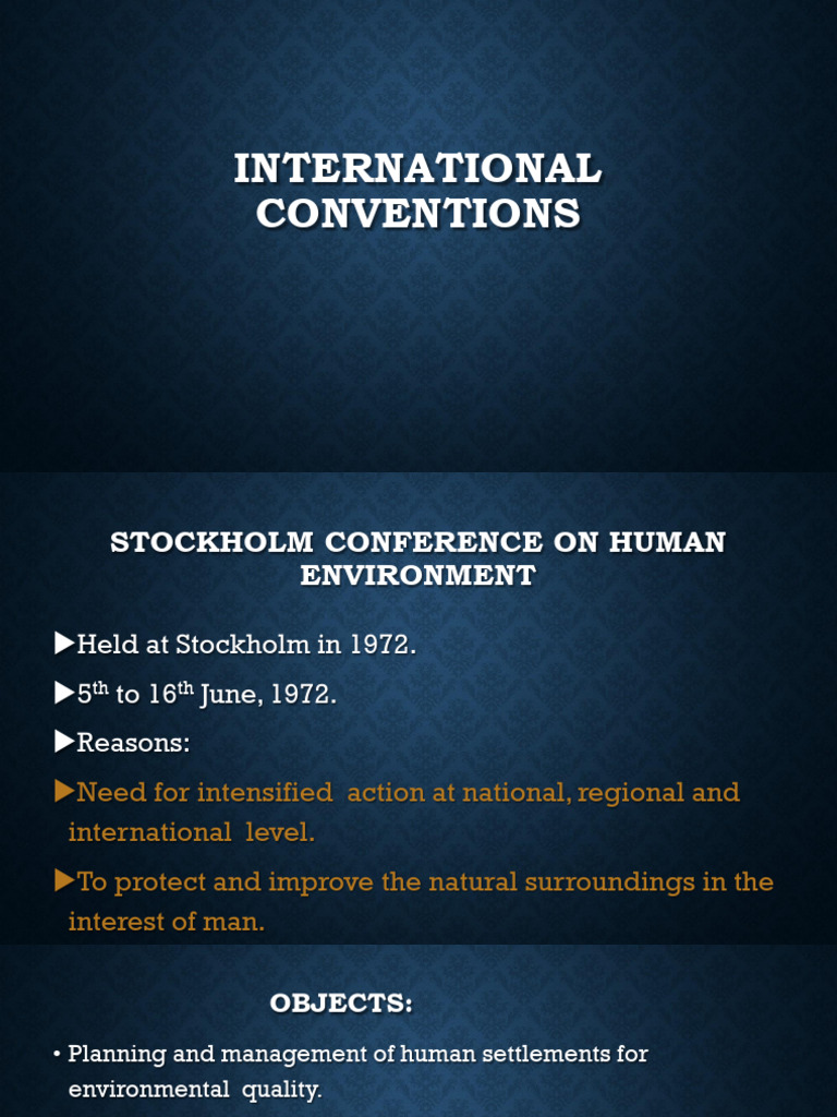 International Conventions | PDF