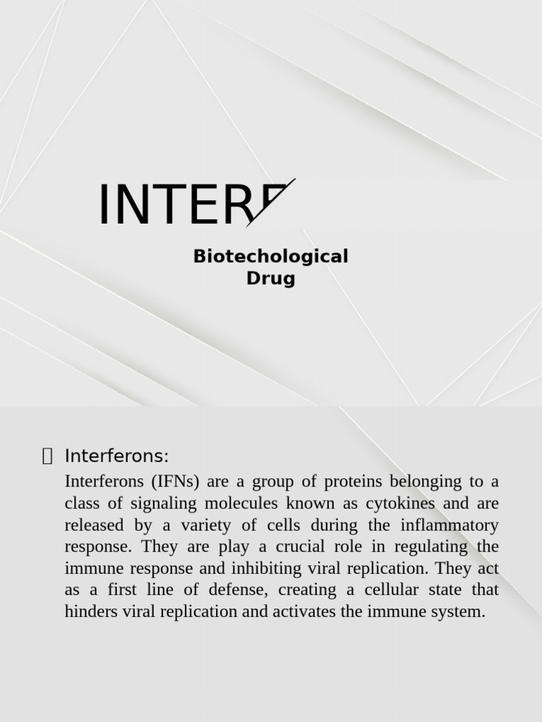 Interferon Presentation | PDF
