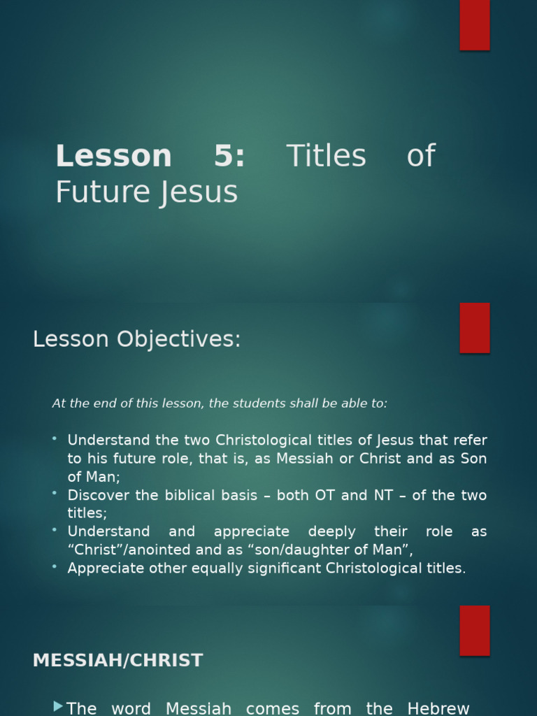Lesson 5 | PDF