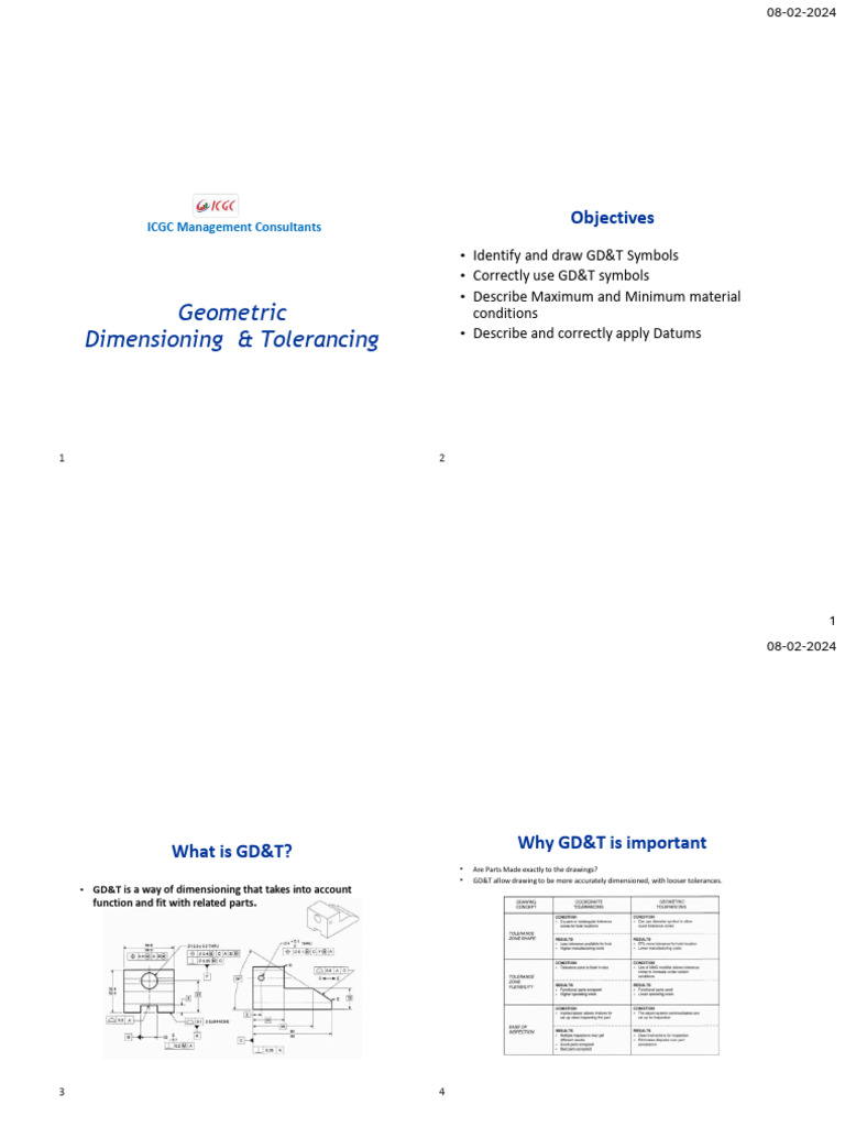 GD&T Training Material | PDF