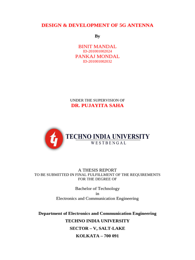 Thesis Format - BTech (AutoRecovered) | PDF