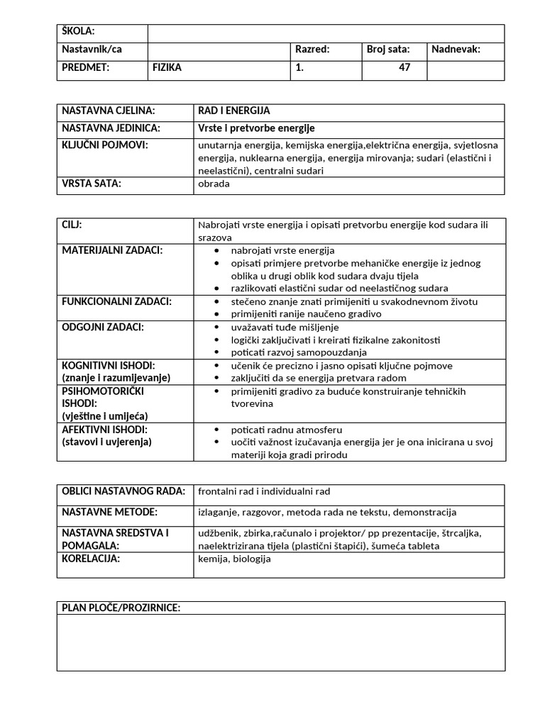 ALFA Priprema - 47.sat | PDF
