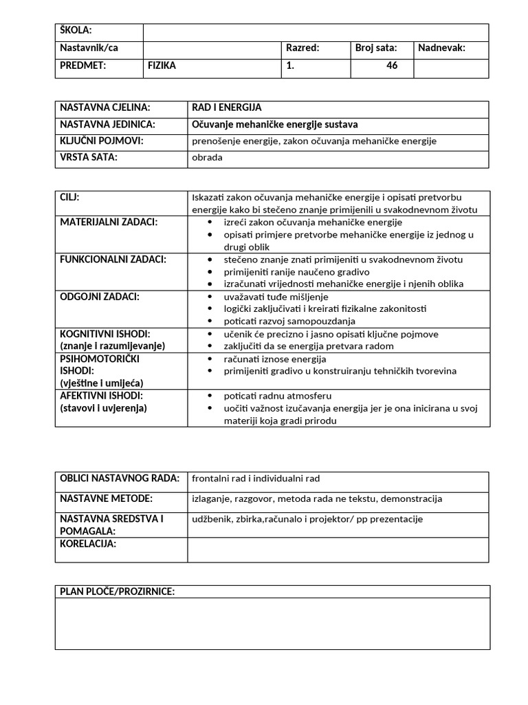 ALFA Priprema - 46.Sat | PDF