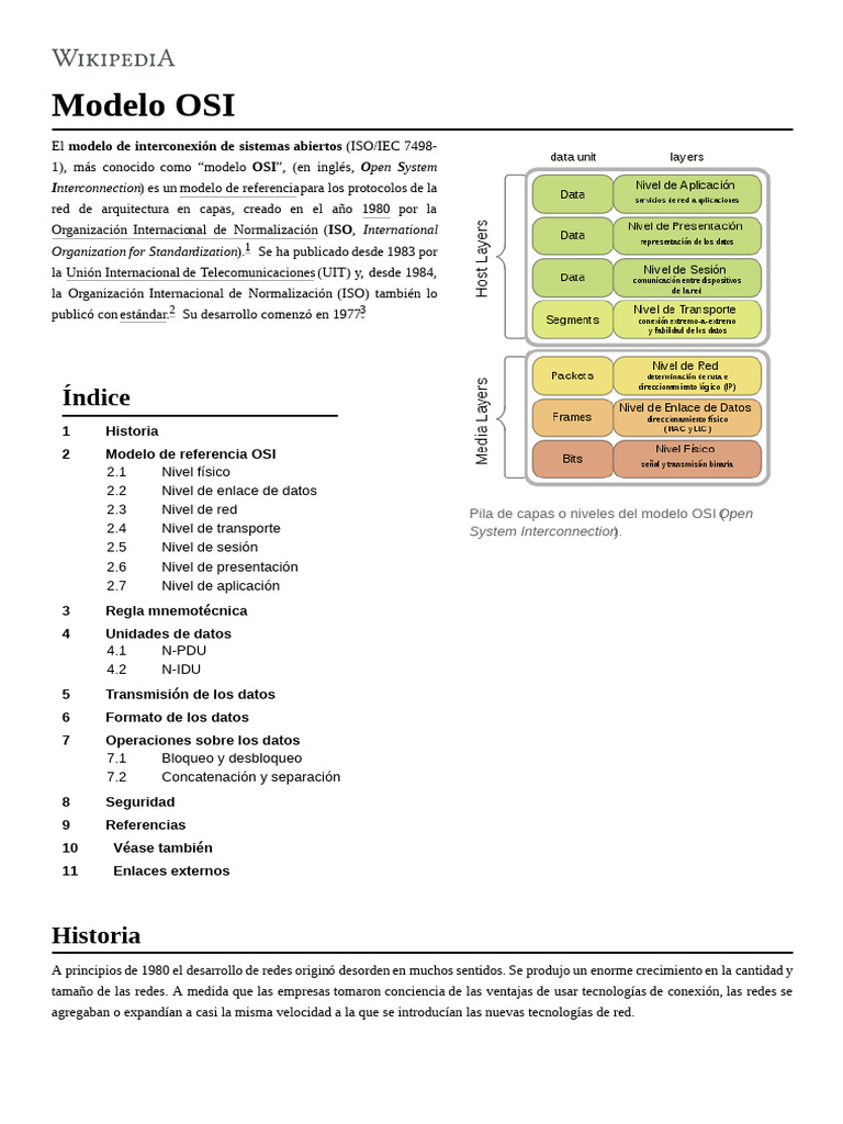Modelo OSI: Estructura y Funciones | PDF | Modelo osi | Red de computadoras