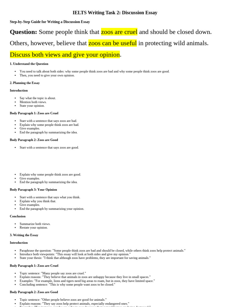 IELTS Writing Task 2 - Discussion Essay | PDF
