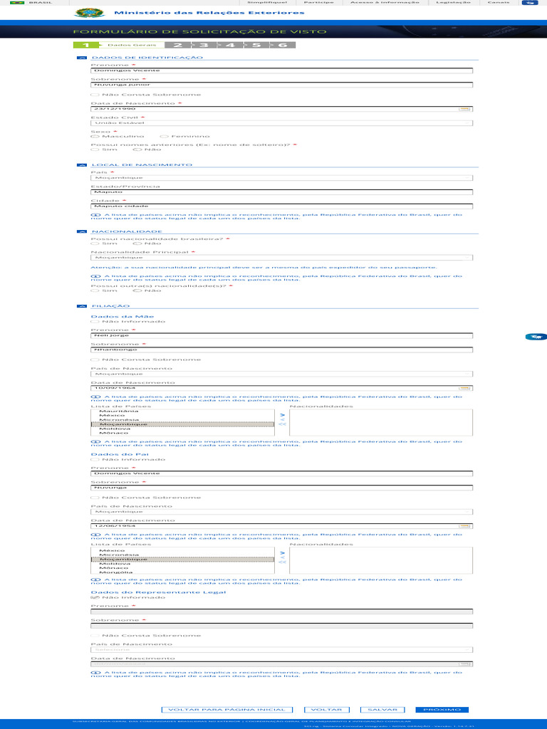 SCI - Sistema Consular Integrado | PDF