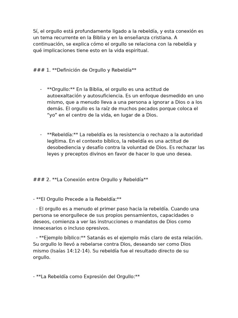 La Rebeldia Está Ligada La Orgullo | PDF