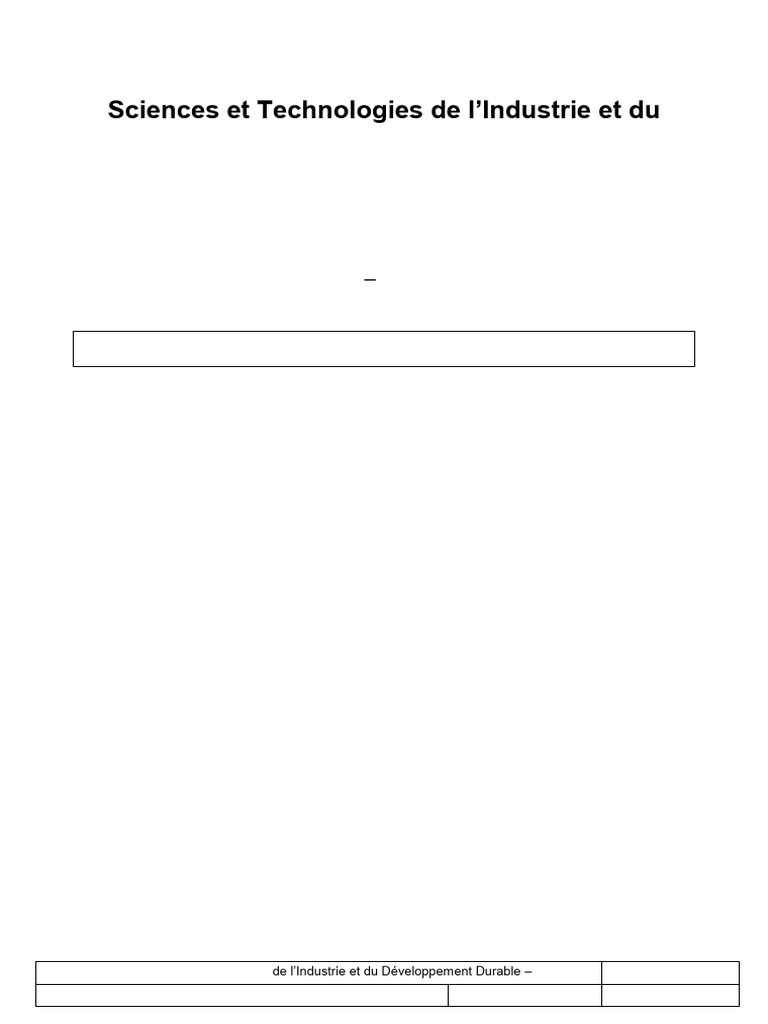 Corrige Sujet Sti2d Ett Metropole 2019 Septembre | PDF