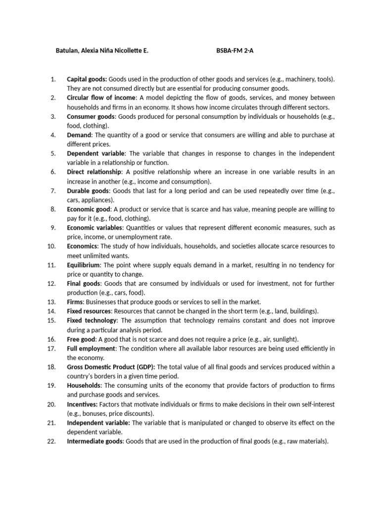 Basic Microeconomics | PDF