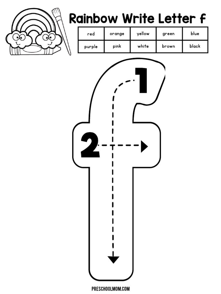 RainbowWrite F Lowercase | PDF