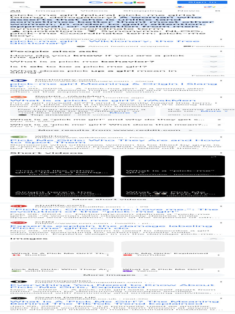 Pick Me Girl - Meaning - Google Search | PDF | Social Science