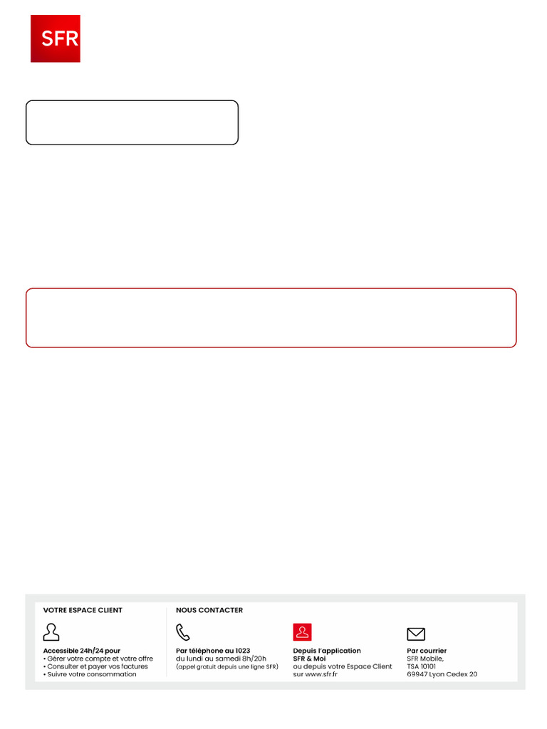 SFR Facture B523 018747641 | PDF
