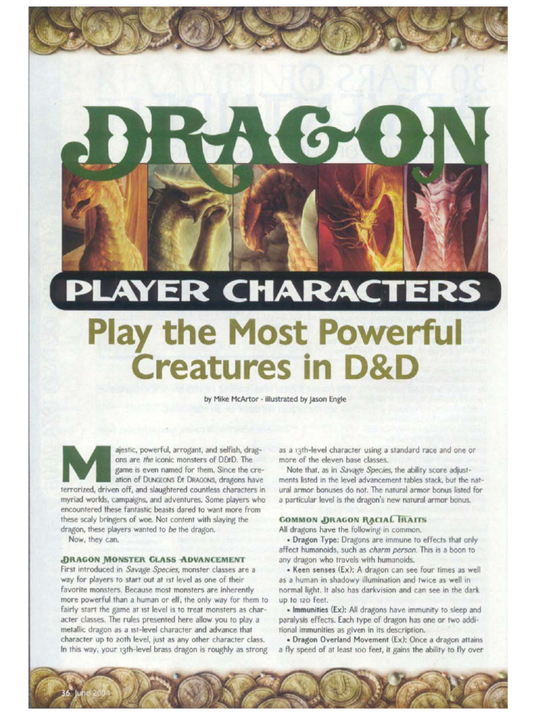 Dragon PCs | PDF