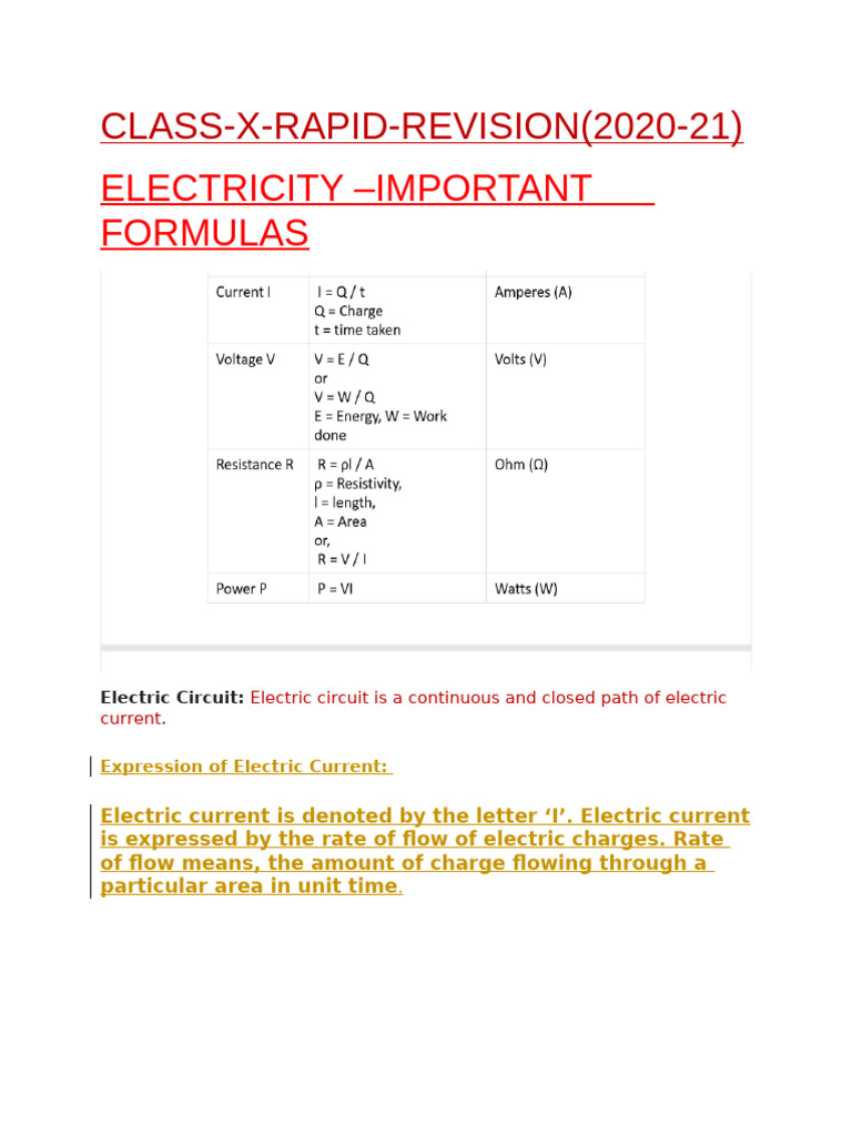 POWER CAPSULE_ELECTRICITY | PDF
